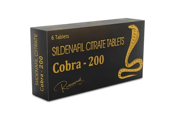 Cobra 200mg Sildenafil – Powerful ED Treatment Online